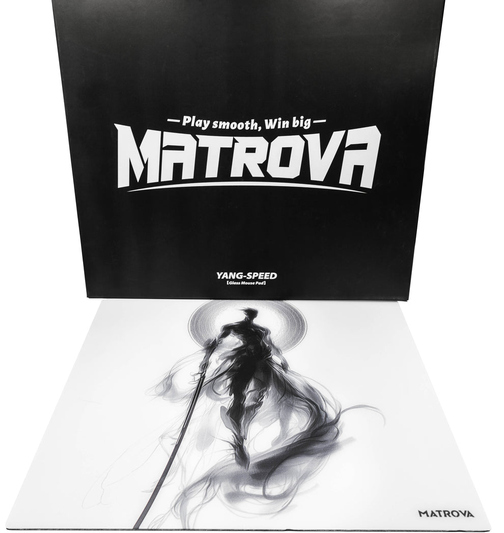 Yang Speed Glass Mouse Pad – Ultra-Fast Glide & Precision Control – Matrova